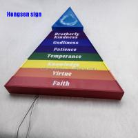 China Custom 3D Acrylic LED Light Up Logo Letters Sign for Business Advertising 6000K for sale