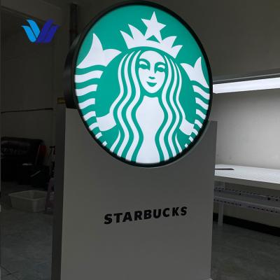 China Hongsen Stainless Steel Outdoor LED Sign 6000K 30000Hrs Customizable Advertising Light Box for sale