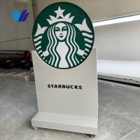 China Hongsen Stainless Steel Outdoor LED Sign 6000K 30000Hrs Customizable Advertising Light Box for sale