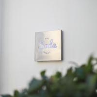 China Customized Metal Back Luminous Characters Brushed Stainless Steel Outdoor LED Light Box Sign 6000K 30W for sale
