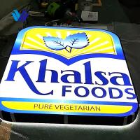 China HONGSEN Custom Stainless Steel LED Light Box Sign Outdoor Advertising 6000K 30000Hrs for sale