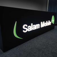 China Hongsen Custom Metal Acrylic Outdoor Business Sign Light Box 6000K LED 30000Hrs for sale