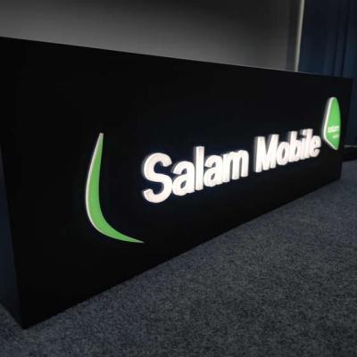China Hongsen Custom Metal Acrylic Outdoor Business Sign Light Box 6000K LED 30000Hrs for sale