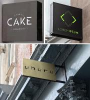 China Hongsen Custom Metal Acrylic Outdoor Business Sign Light Box 6000K LED 30000Hrs for sale
