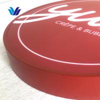 China Hongsen Illuminated Circle LED Sign Board Advertising Light Box 55 80 Aluminum Profile 6000K 30000H for sale