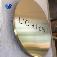 China HONGSEN Custom LED Light Box Outdoor Advertising Sign Board Metal Round 6000K 30000H for sale