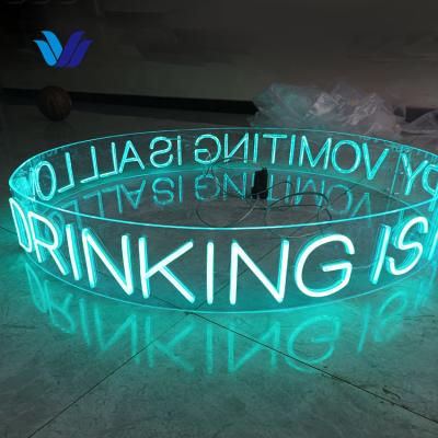 China Custom LED Neon Sign Acrylic Body 80cm 60 LEDs/m 12V Indoor Decorative Light for sale