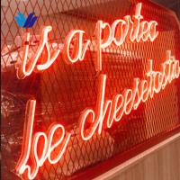 China HONGSEN Custom Neon Sign 12V LED Acrylic Light for Wedding Bar Wall Decor 1000mm for sale