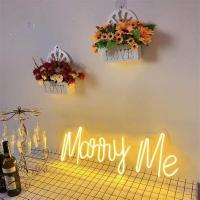 China LED Neon Letters 500mmx200mm Acrylic Party Background Wall Decoration Happy Birthday Neon Lights DC 12V for sale