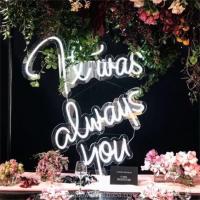 China Custom LED Neon Sign Acrylic Letters 12V DC for Wedding Party Decoration Wholesale for sale