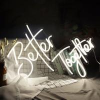 China Custom LED Neon Sign Acrylic Letters 12V DC for Wedding Party Decoration Wholesale for sale