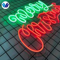 China Custom Merry Christmas LED Neon Sign PVC High CRI 90 30000 Hours Indoor Outdoor 110V for sale