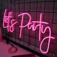 China Custom Beer Neon Sign Good Vibes Let's Party Indoor Acrylic LED Light 12V 30000H for sale