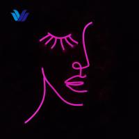 China HONGSEN Custom LED PVC Neon Sign 600mm x 200mm IP33 12V DC for Party Decoration for sale