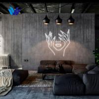 China HONGSEN Custom LED PVC Neon Sign 600mm x 200mm IP33 12V DC for Party Decoration for sale