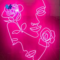 China HONGSEN Custom LED Neon Sign Light 1000mm 340mm DC 12V for Bedroom Party Decoration for sale