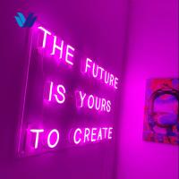 China HONGSEN Custom Happy Birthday Neon Sign LED Party Light DC 12V 1000mm for sale