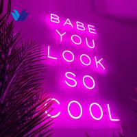 China HONGSEN Custom Happy Birthday Neon Sign LED Party Light DC 12V 1000mm for sale