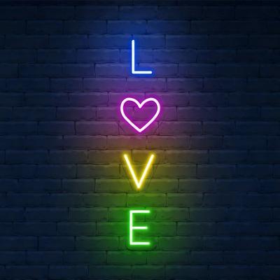 China Custom Design LED Neon Signs 110V AC IP65 PVC for Indoor Wall Decoration for sale