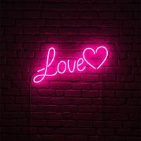 China Custom Size LED Flexible Neon Sign 110V AC 2700K for Interior Decoration Wall Decor for sale