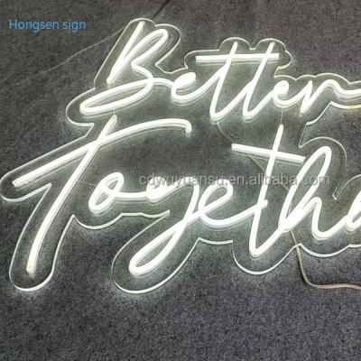 China IP65 LED Neon Lights for Party Wedding 110V Acrylic Lamp Body Customizable Happy Birthday Sign for sale