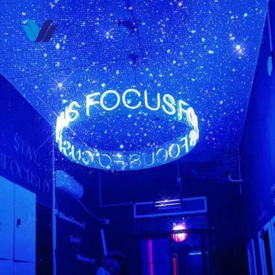 China Custom Round Acrylic LED Neon Light Sign 110V AC IP65 for Commercial Ceiling Decoration for sale