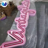 China HONGSEN Custom Stainless Steel 3D Letter Sign with LED Light 6000K for Indoor Outdoor Business for sale