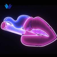 China HONGSEN Custom LED Neon Light Sign Happy Birthday PMMA 1000mm 340mm DC 12V for sale