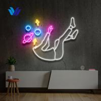 China HONGSEN Custom LED Neon Sign 1000mm x 340mm DC 12V for Holiday Decoration for sale