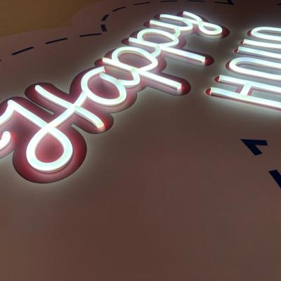 China Custom LED Neon Sign Acrylic Panel Light Box 12V 6000K for Holiday Decoration Advertising for sale