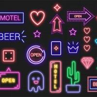 China Custom Colorful Art Deco LED Neon Sign 110V IP65 for Home Bar Wall Decoration for sale