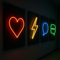 China Custom Colorful Art Deco LED Neon Sign 110V IP65 for Home Bar Wall Decoration for sale