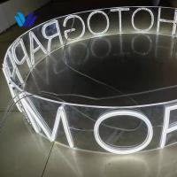 China Custom Acrylic PVC LED Circle Ceiling Neon Light 1000mm 12V for Advertisement for sale