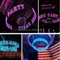 China Custom LED Neon Sign Good Vibes Logo Acrylic 6000K for Mall Store Bar Wall Decor for sale