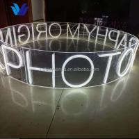 China Custom LED Neon Sign Good Vibes Logo Acrylic 6000K for Mall Store Bar Wall Decor for sale