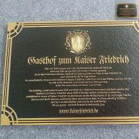 China Custom CNC Engraved 10mm Solid Brass Aluminum Memorial Plaque Museum Exhibit Label for sale