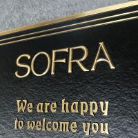 China Custom CNC Engraved 10mm Solid Brass Aluminum Memorial Plaque Museum Exhibit Label for sale