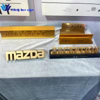 China Custom 3D Brass Aluminum Engraved Metal Plaque UV Printing Hotel Signage 4 Color for sale