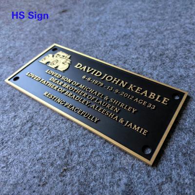 China Custom Bronze Memorial Plaque 3D Relief Outdoor Grave Photo with UV Printing for sale