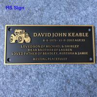 China Custom Bronze Memorial Plaque 3D Relief Outdoor Grave Photo with UV Printing for sale