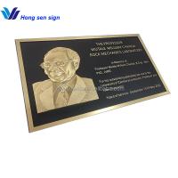China Custom Brass Memorial Plaque Grave Marker 8x6 Inch Metal Engraving Plaque for sale