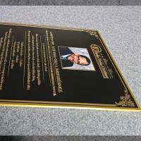 China Custom Bronze Memorial Plaque 3D Relief Engraving Grave Marker Metal Garden Sign ODM OEM for sale