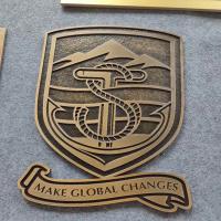 China Custom Brass Nameplate for Laser Engraving Wall Plaques Decorative Etched Gold Signage 10x5cm for sale