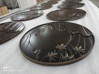 China Custom Brass Nameplate for Laser Engraving Wall Plaques Decorative Etched Gold Signage 10x5cm for sale