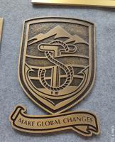 China Custom Brass Nameplate for Laser Engraving Wall Plaques Decorative Etched Gold Signage 10x5cm for sale