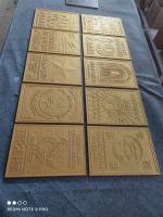 China Custom Bronze Metal Plaque Gravure Printing Indoor Outdoor Use House Number Park Decoration 25 Years Experience for sale
