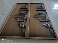 China Custom Bronze Metal Plaque Gravure Printing Indoor Outdoor Use House Number Park Decoration 25 Years Experience for sale