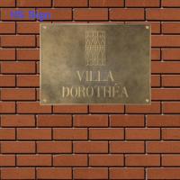 China Custom Engraved Brass Name Plate for Company School Door Plaque 0.5mm Thick for sale