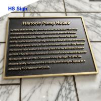 China Custom Brass Aluminum Memorial Plaque Grave Marker Metal Engraving Plaque 2 Year Warranty for sale