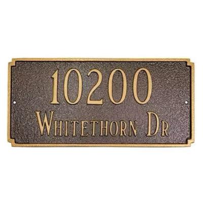 China Custom Metal Wall Plaque Sign Stainless Steel Hotel Doorplate Decoration 2mm Thick for sale